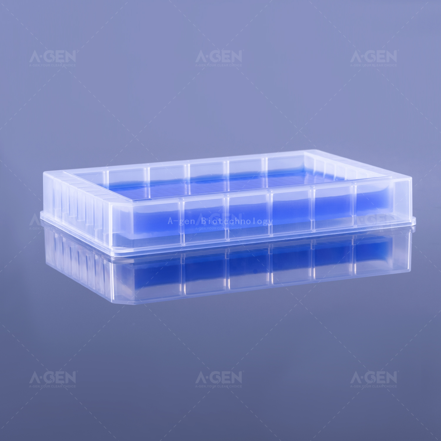 RES-100-384SW Single Well Low Profile Design 100ml Lab Supplies Reagent ...