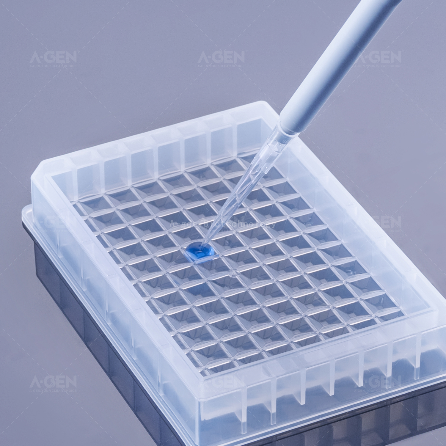 RES-100-96SW Single Well Low Profile Design 100ml Lab Supplies Reagent ...