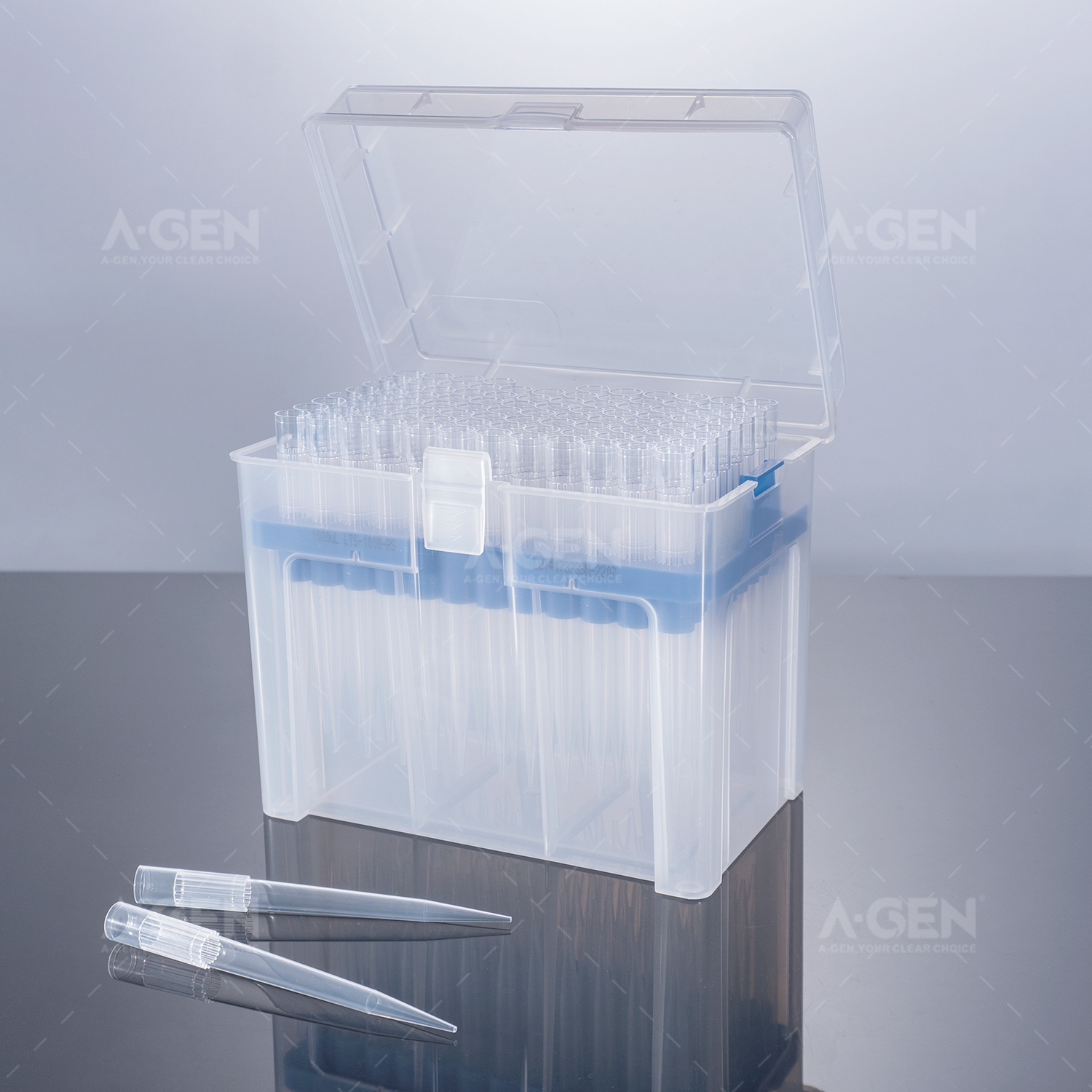 R-style Sterilization 1000uL Transparent Biodegradable Pipette Tips ...