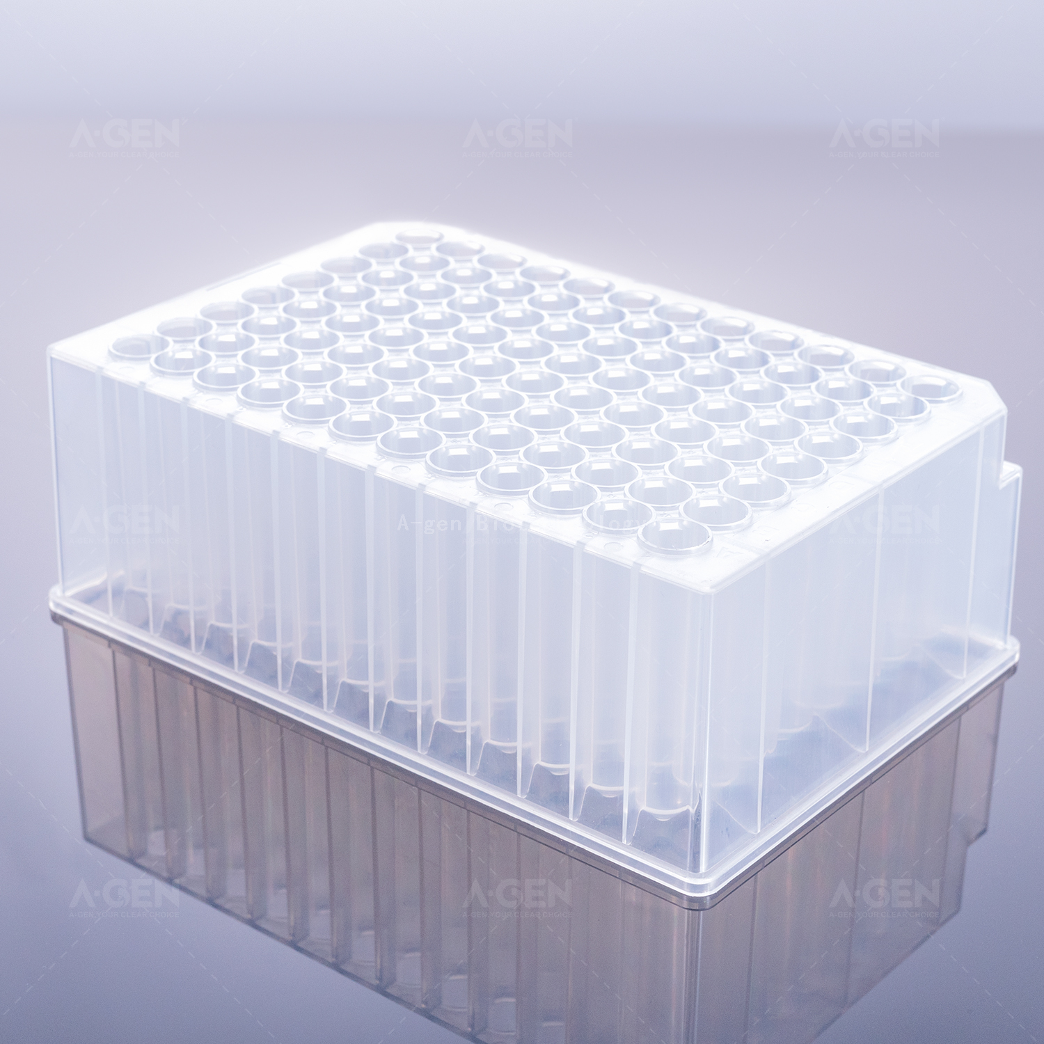 Laboratory 2.0ml 96 Round-Well Storage Reaction Plate Conical V-Bottom