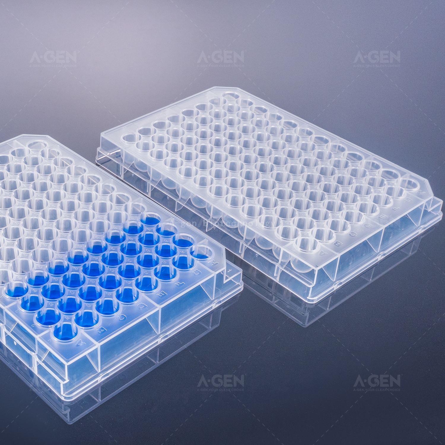 0.5mL 96 Well Round Deep Well Plates Laboratory Disposable Microplates